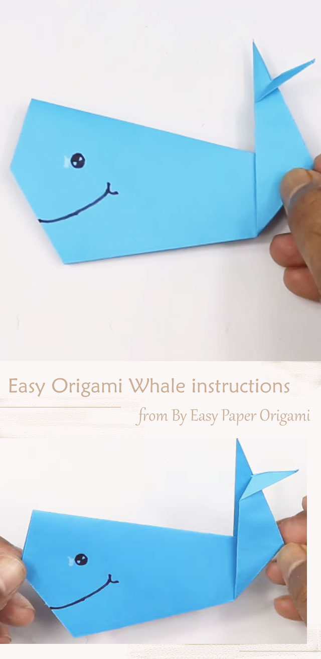 DIY Paper Whale: Easy Craft Idea with Free Tutorial - WoDIYCraft.com