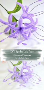 Delicate & Dramatic: DIY Pipe Cleaner Spider Lily Craft - WoDIYCraft.com