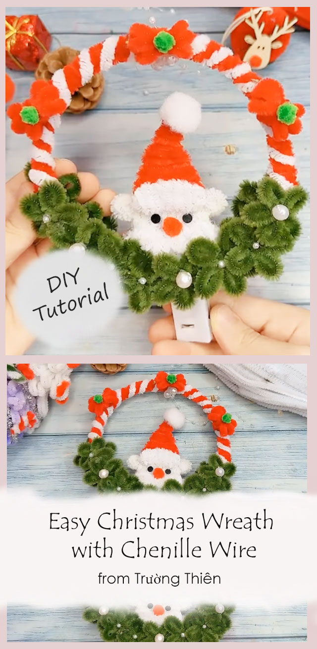 DIY Pipe Cleaner Wreath Tutorial - Creative Handmade Decoration ...