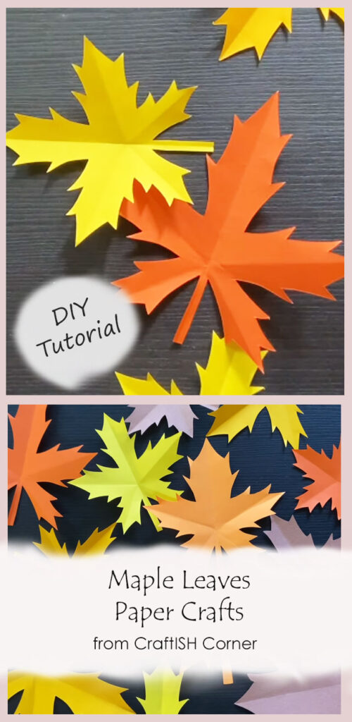 Craft the Colors of Fall: Easy DIY Paper Maple Leaves - WoDIYCraft.com